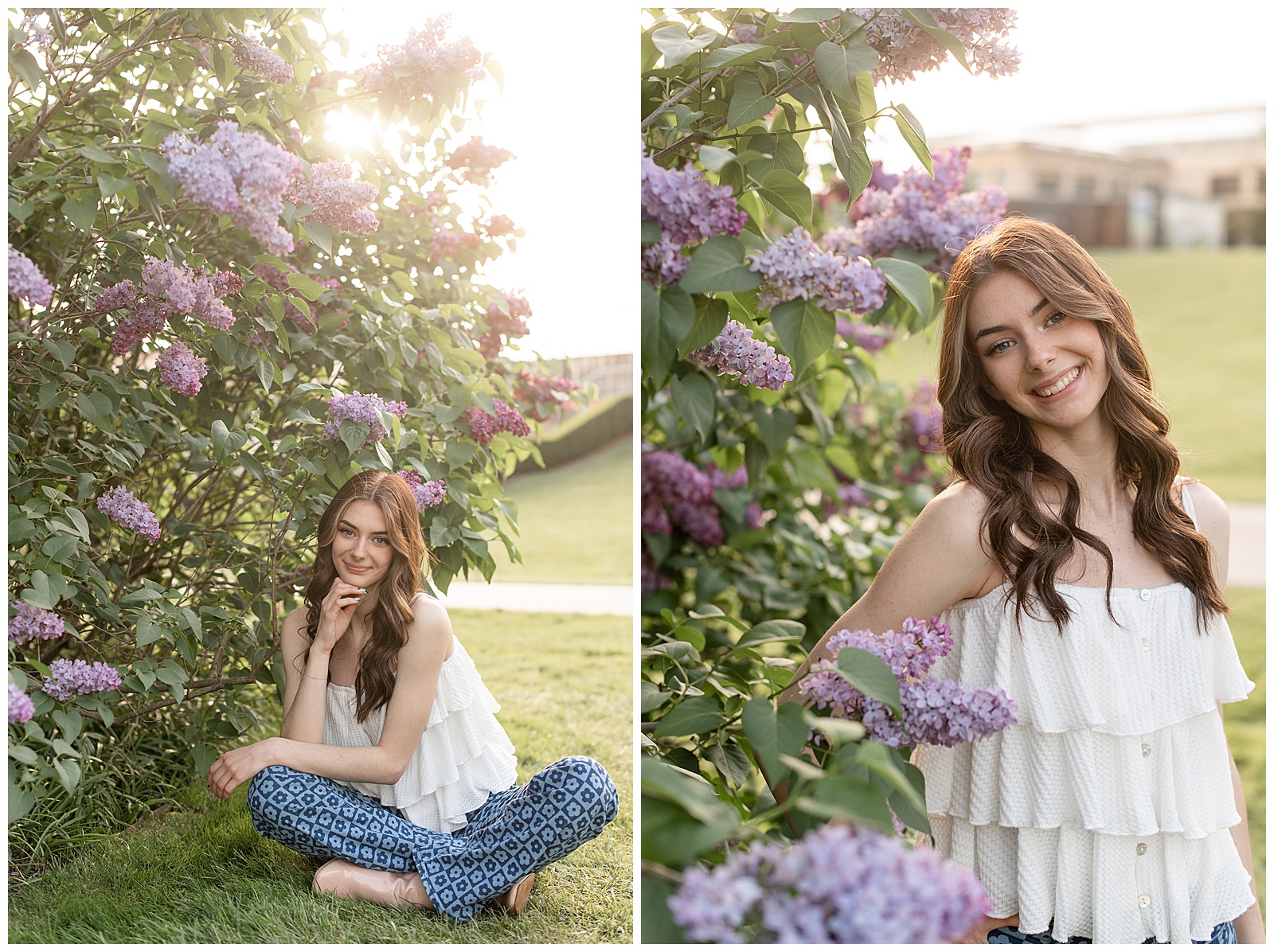 Spring Longwood Gardens Senior Session - heathermariephoto.com