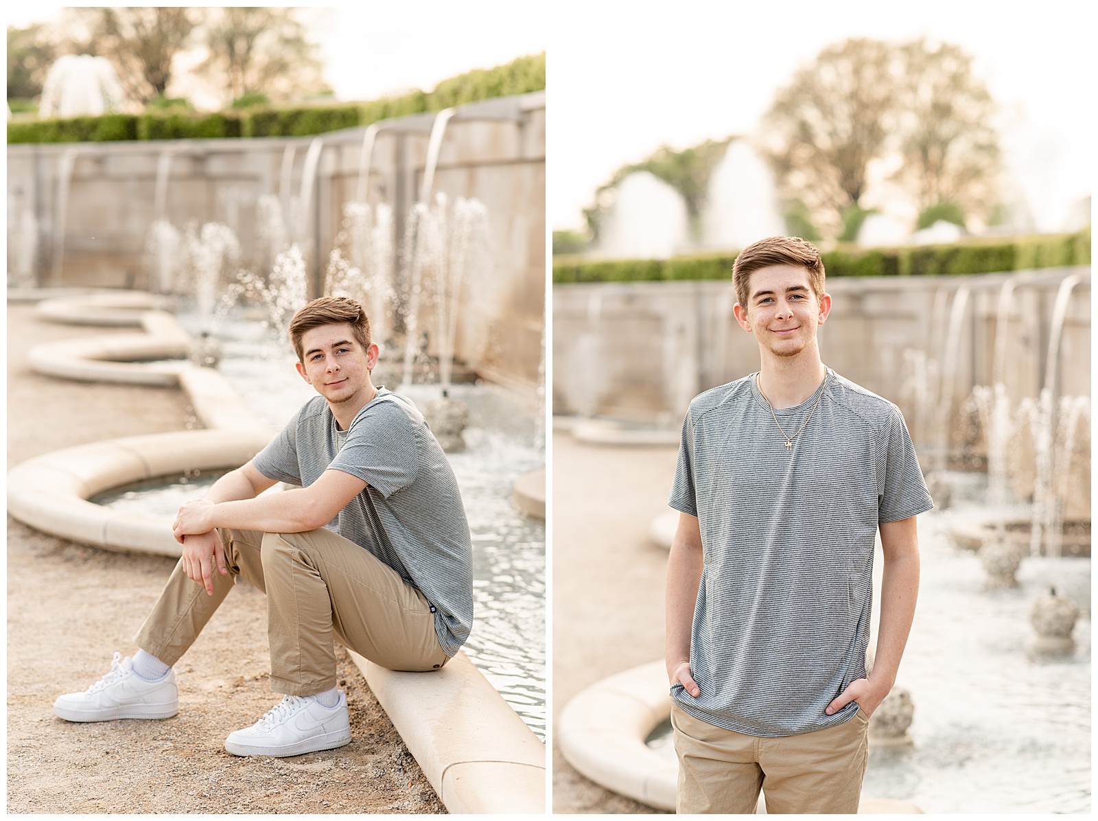 Spring Longwood Gardens Senior Session - heathermariephoto.com