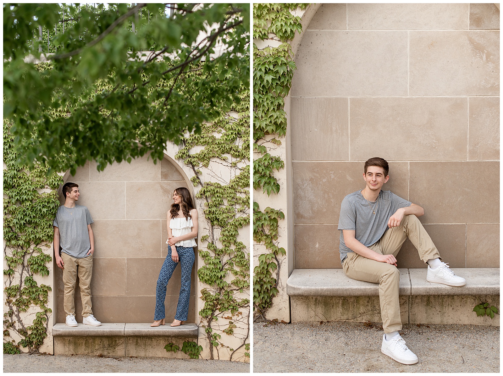 Spring Longwood Gardens Senior Session - heathermariephoto.com