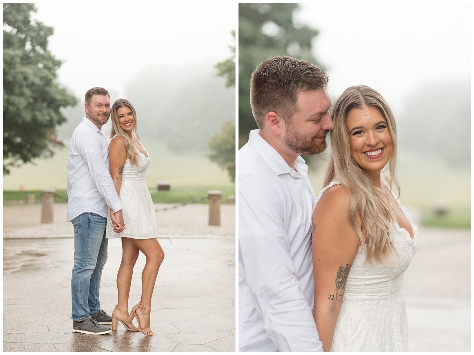 Foggy National Memorial Arch Engagement Session
