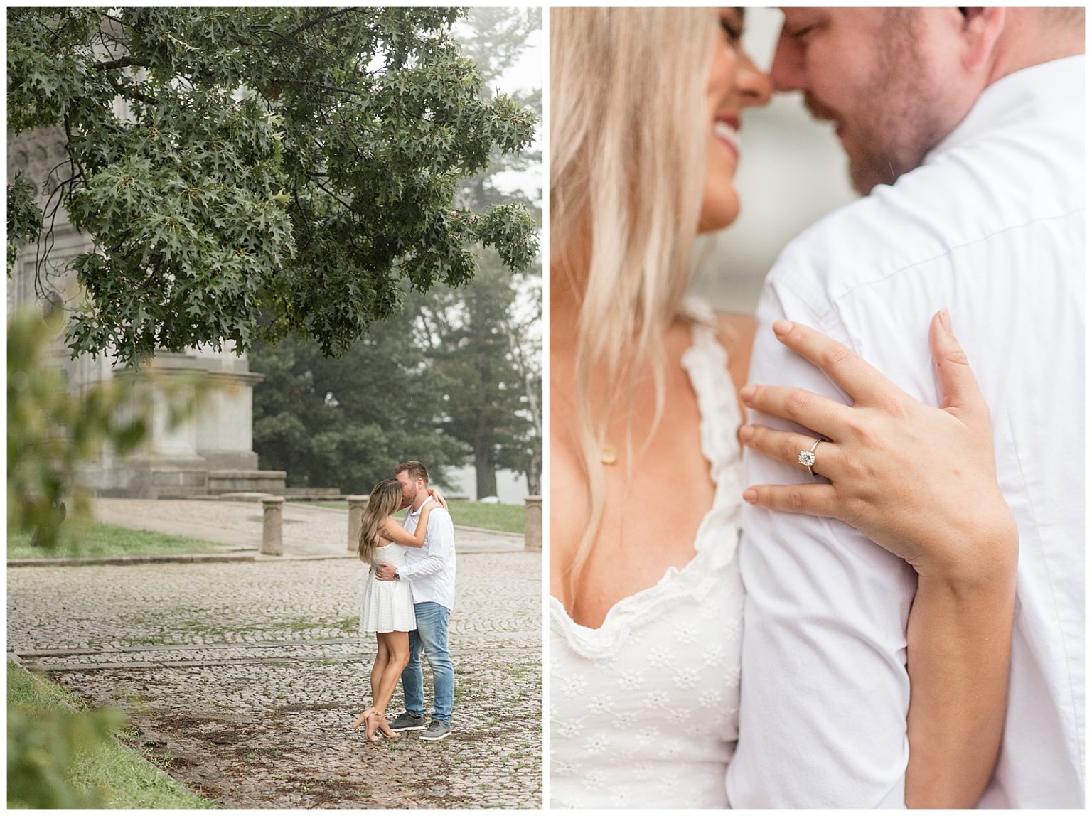 Foggy National Memorial Arch Engagement Session