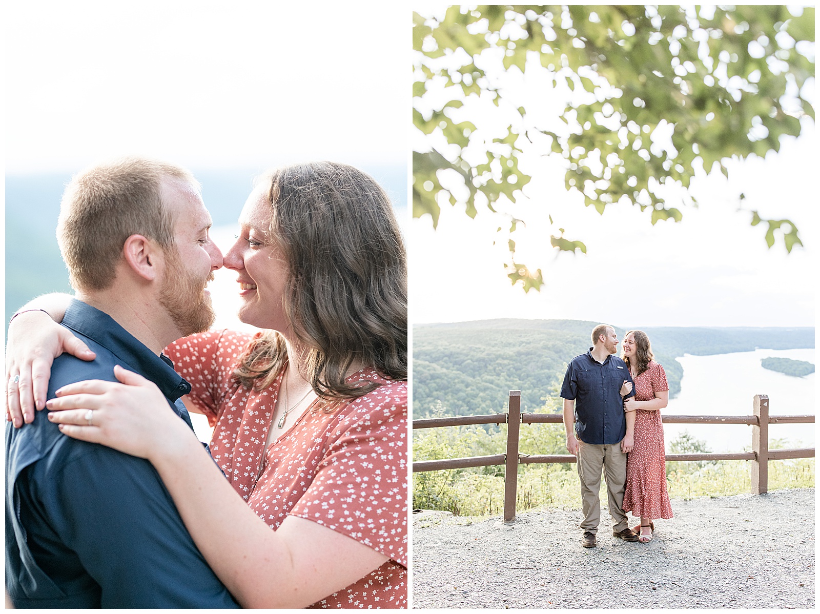 Joyful Pinnacle Overlook Engagement Session