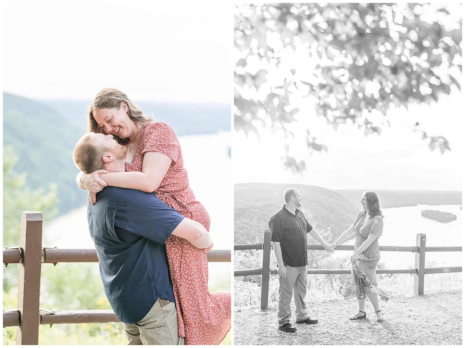 Joyful Pinnacle Overlook Engagement Session