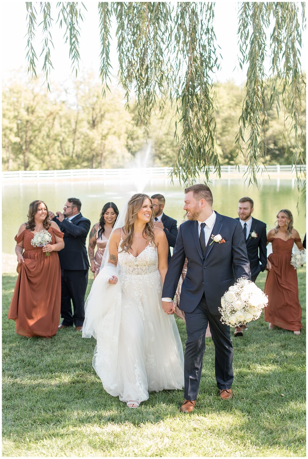Dreamy Pond View Farm Wedding - heathermariephoto.com