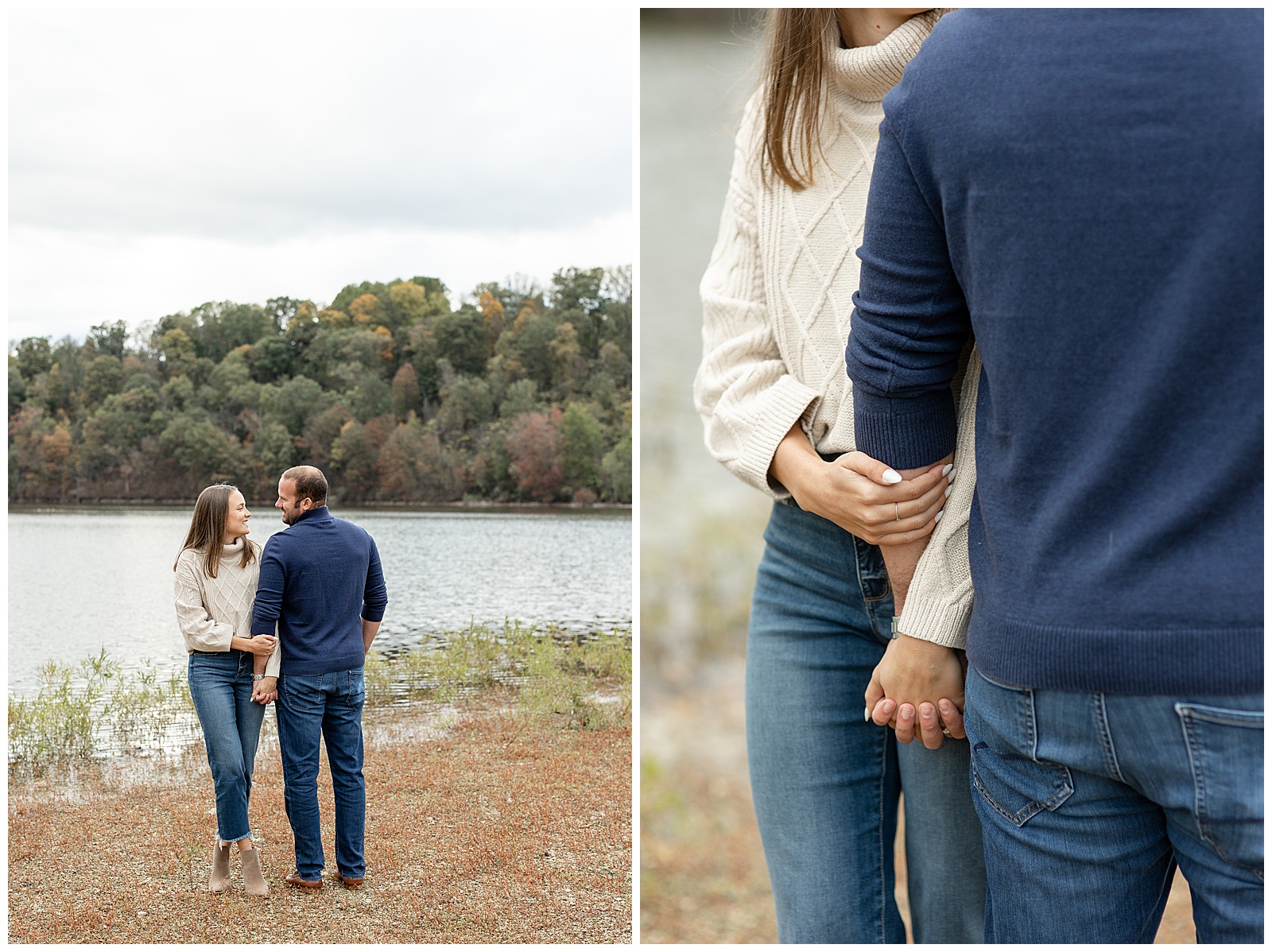 Lake Redman Fall Engagement Session - heathermariephoto.com