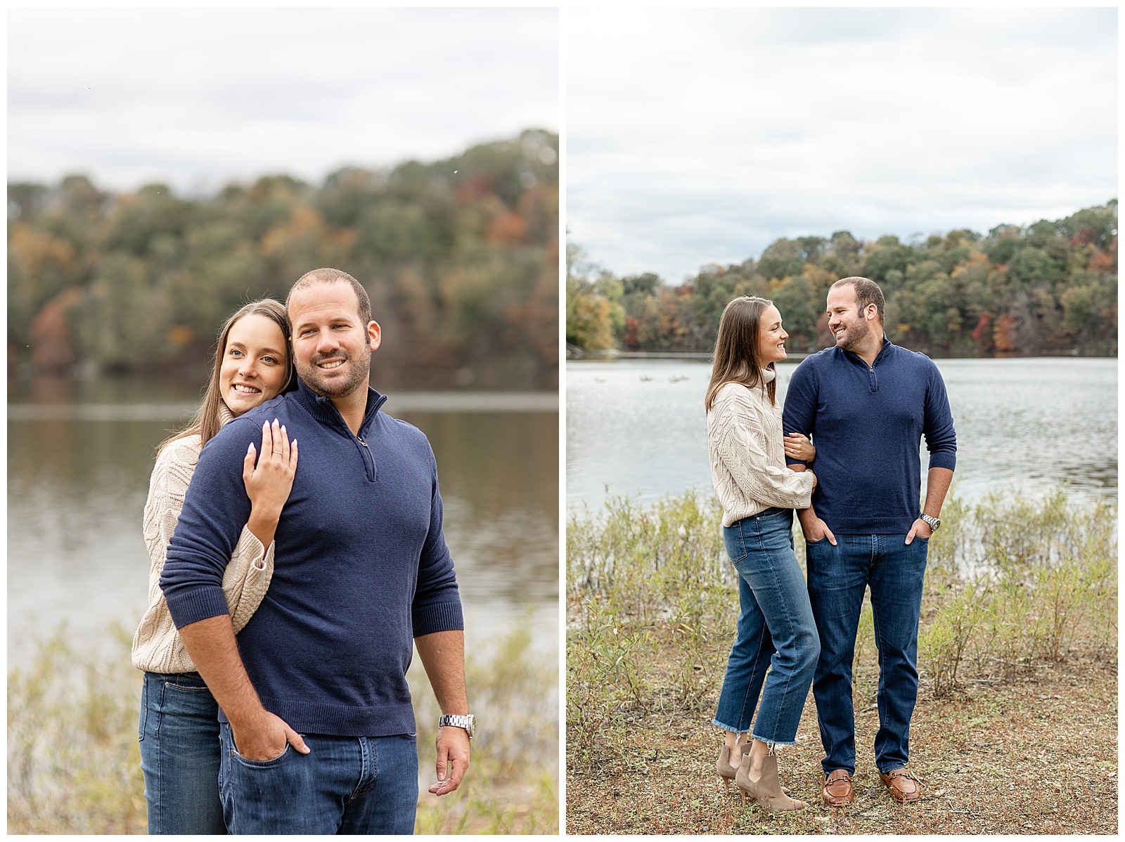 Lake Redman Fall Engagement Session - heathermariephoto.com