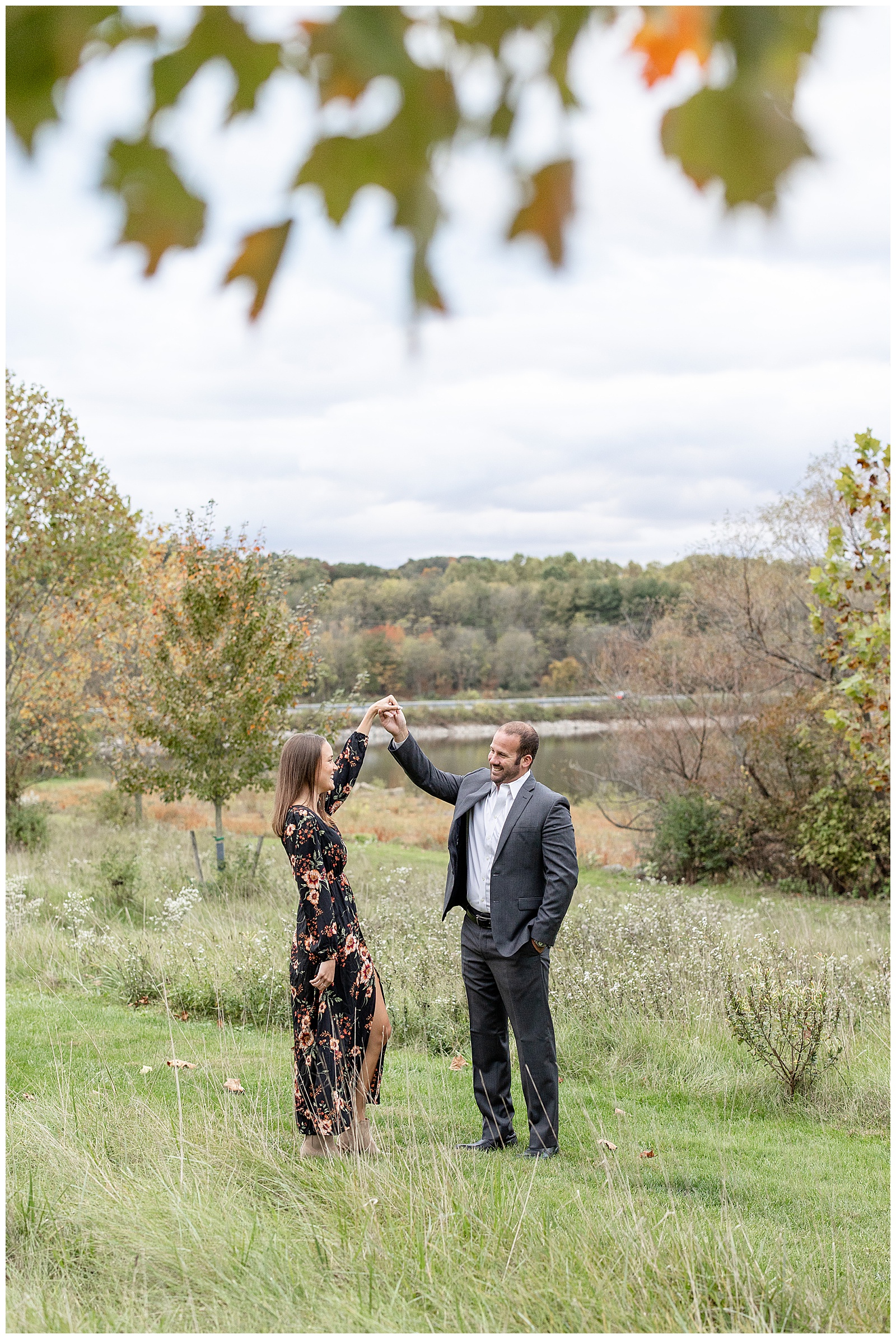 Lake Redman Fall Engagement Session - heathermariephoto.com