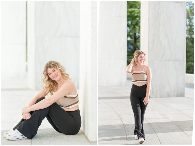 Stylish Founders Hall Senior Session - heathermariephoto.com