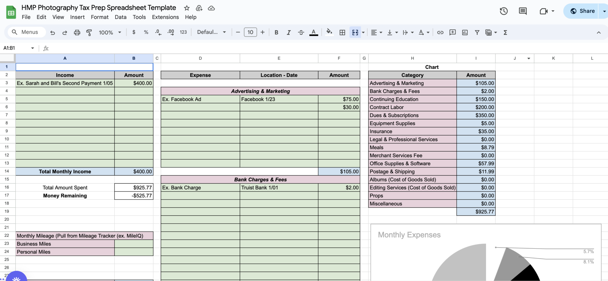 Creating a Tax Prep Spreadsheet - heathermariephoto.com