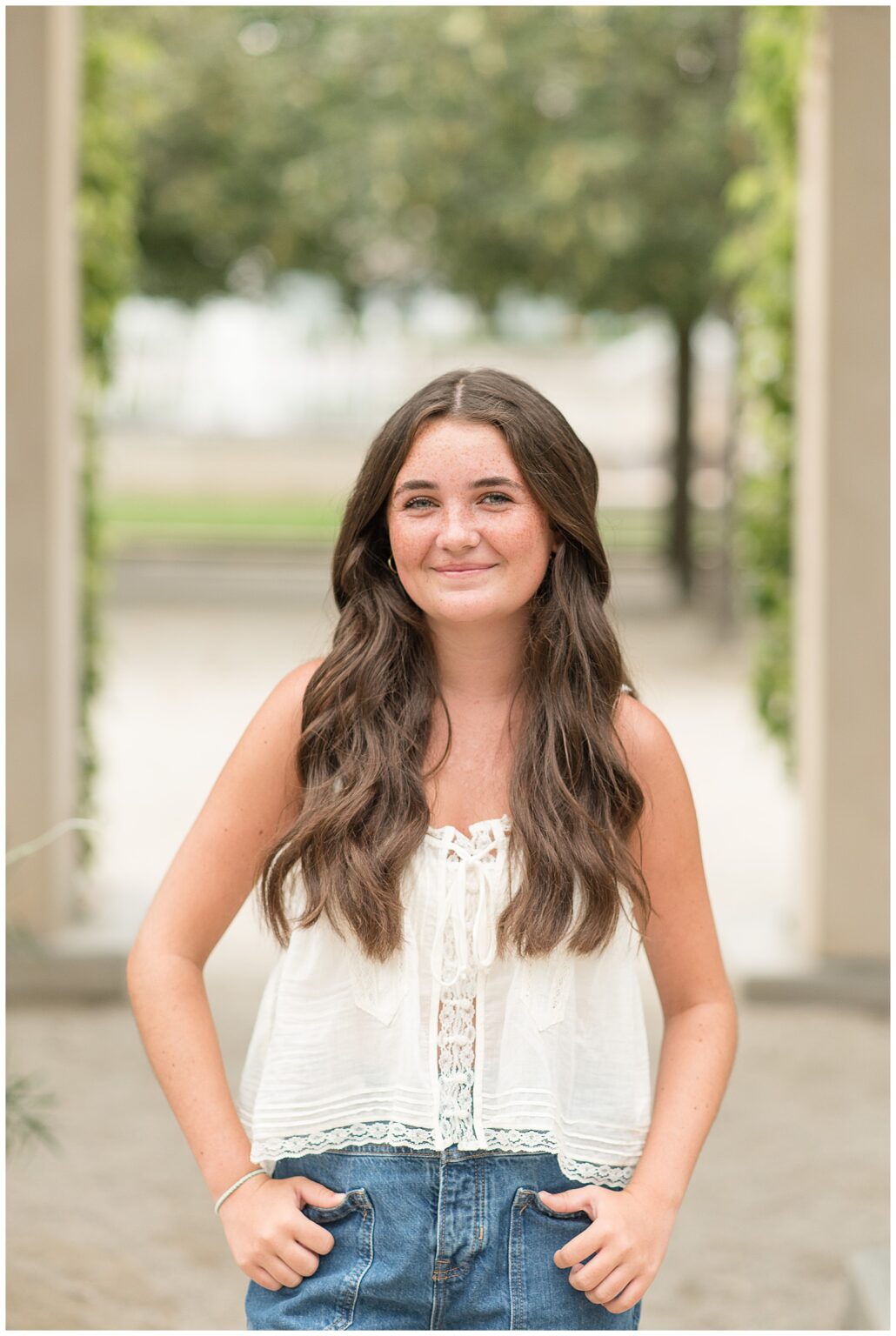 Summer Senior Session at Longwood Gardens - heathermariephoto.com