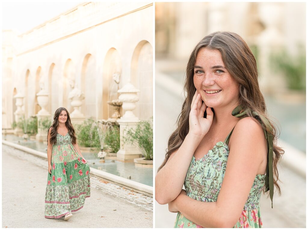 Summer Senior Session at Longwood Gardens - heathermariephoto.com
