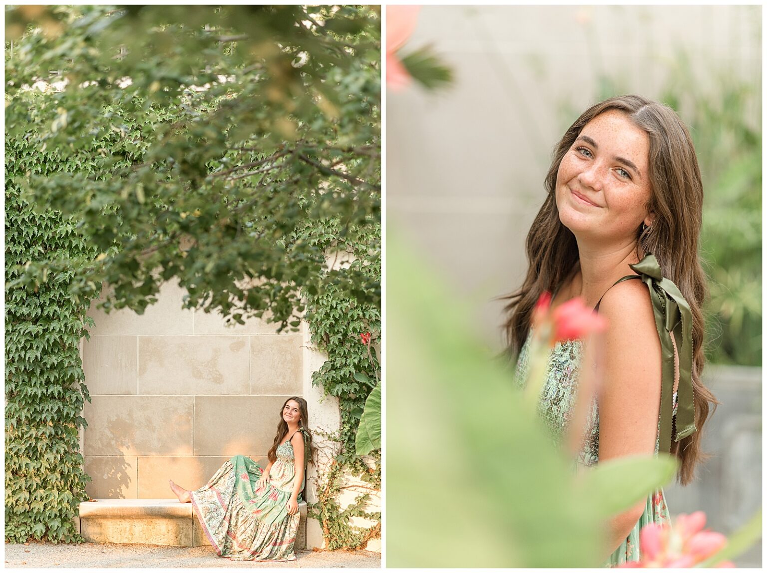 Summer Senior Session at Longwood Gardens - heathermariephoto.com