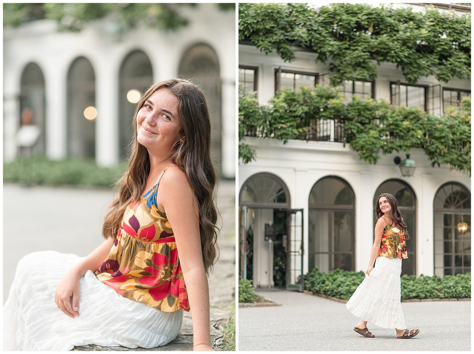 Summer Senior Session at Longwood Gardens - heathermariephoto.com