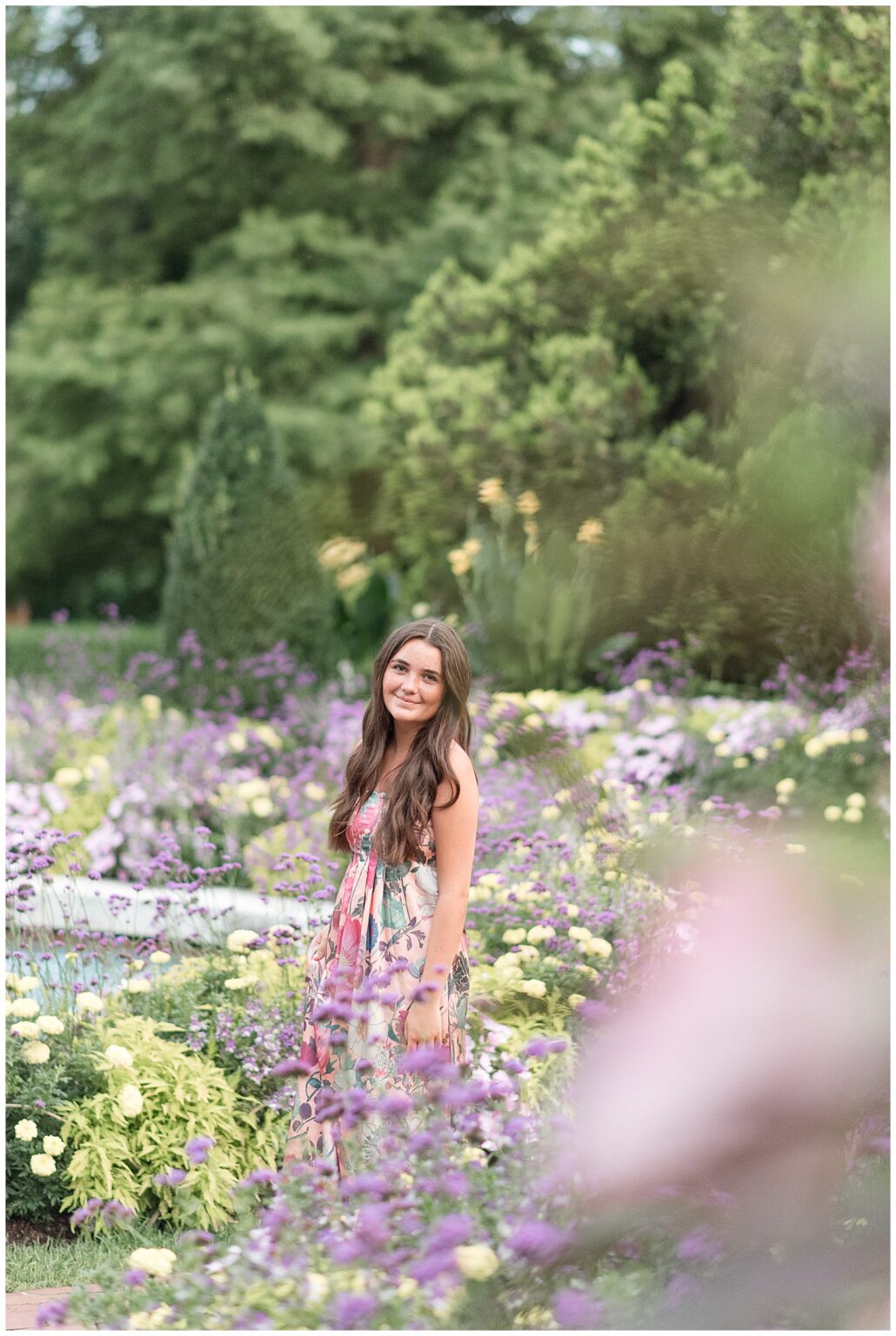 Summer Senior Session at Longwood Gardens - heathermariephoto.com