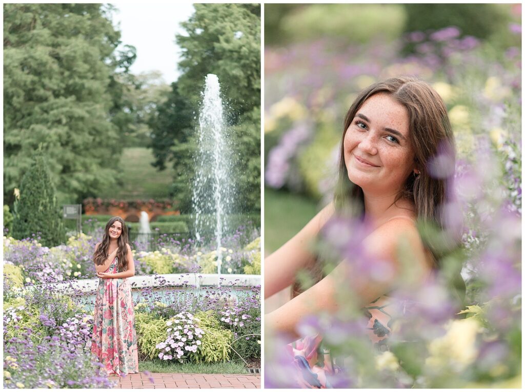 Summer Senior Session at Longwood Gardens - heathermariephoto.com