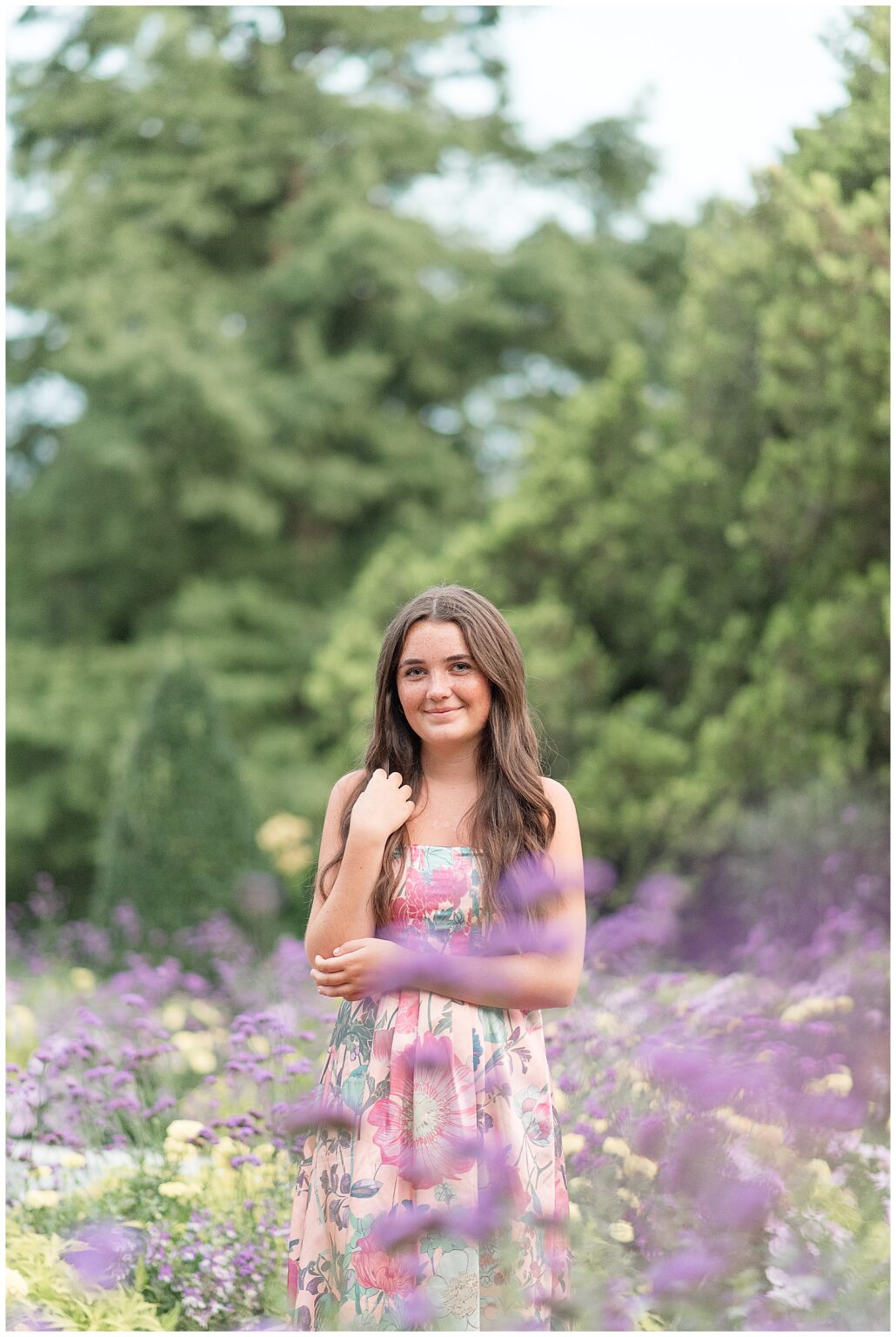 Summer Senior Session at Longwood Gardens - heathermariephoto.com
