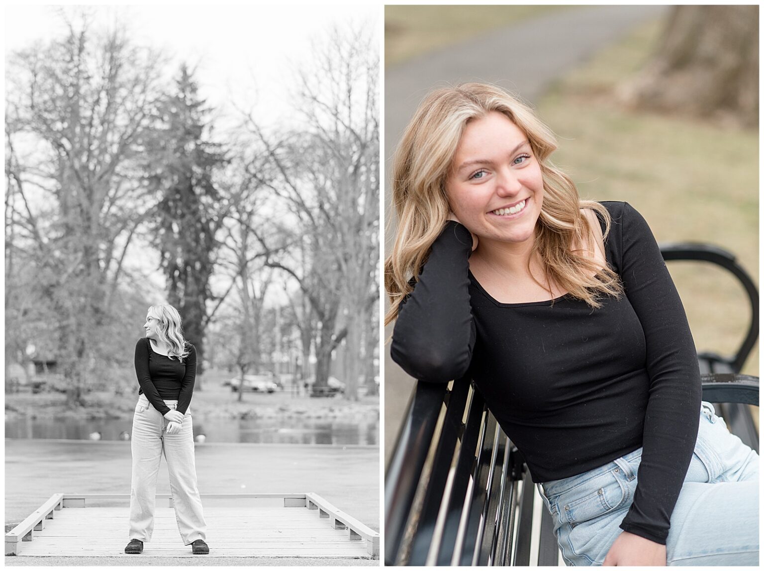 Winter Longs Park Senior Session - heathermariephoto.com