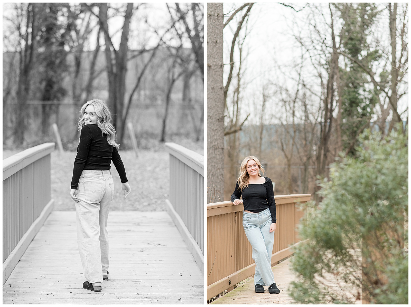 Winter Longs Park Senior Session - heathermariephoto.com