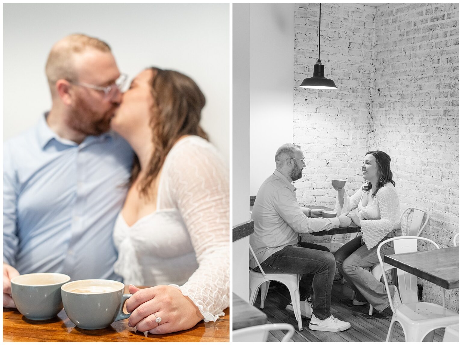 Lancaster City Engagement Session: Romantic Bars & Cozy Coffee Shops | Deanna & Dennis