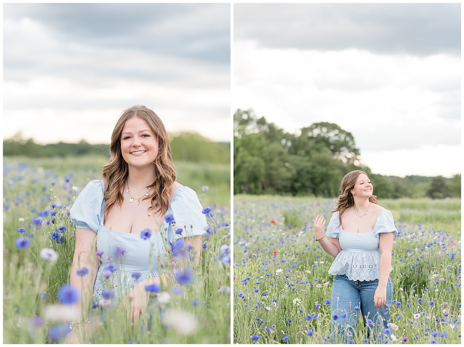 Wildflower Field Senior Session | Brynn Bennethum - heathermariephoto.com