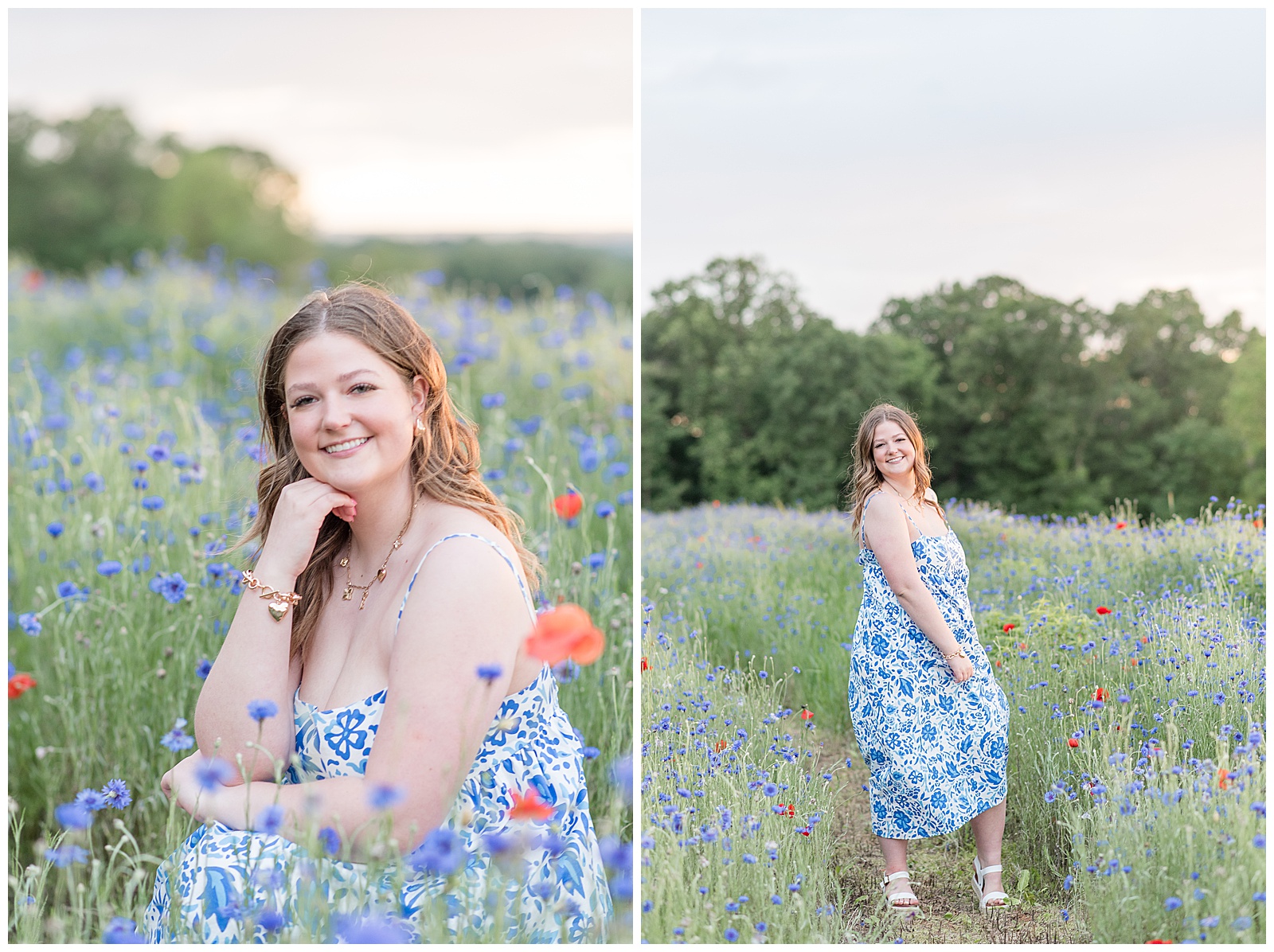 Wildflower Field Senior Session | Brynn Bennethum - heathermariephoto.com